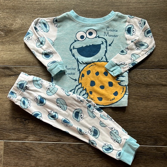 Sesame Street | Pajamas | Baby Cookie Monster Pajama Set Sz 24m | Poshmark
